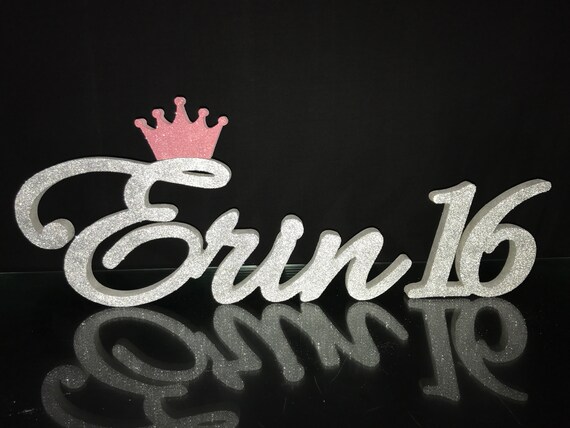 Custom Name Erin Silver Glitter Styrofoam 3dsilver Letters - Etsy