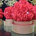 Centerpiece Ball of Red Roses on Stand Sweet 16central - Etsy