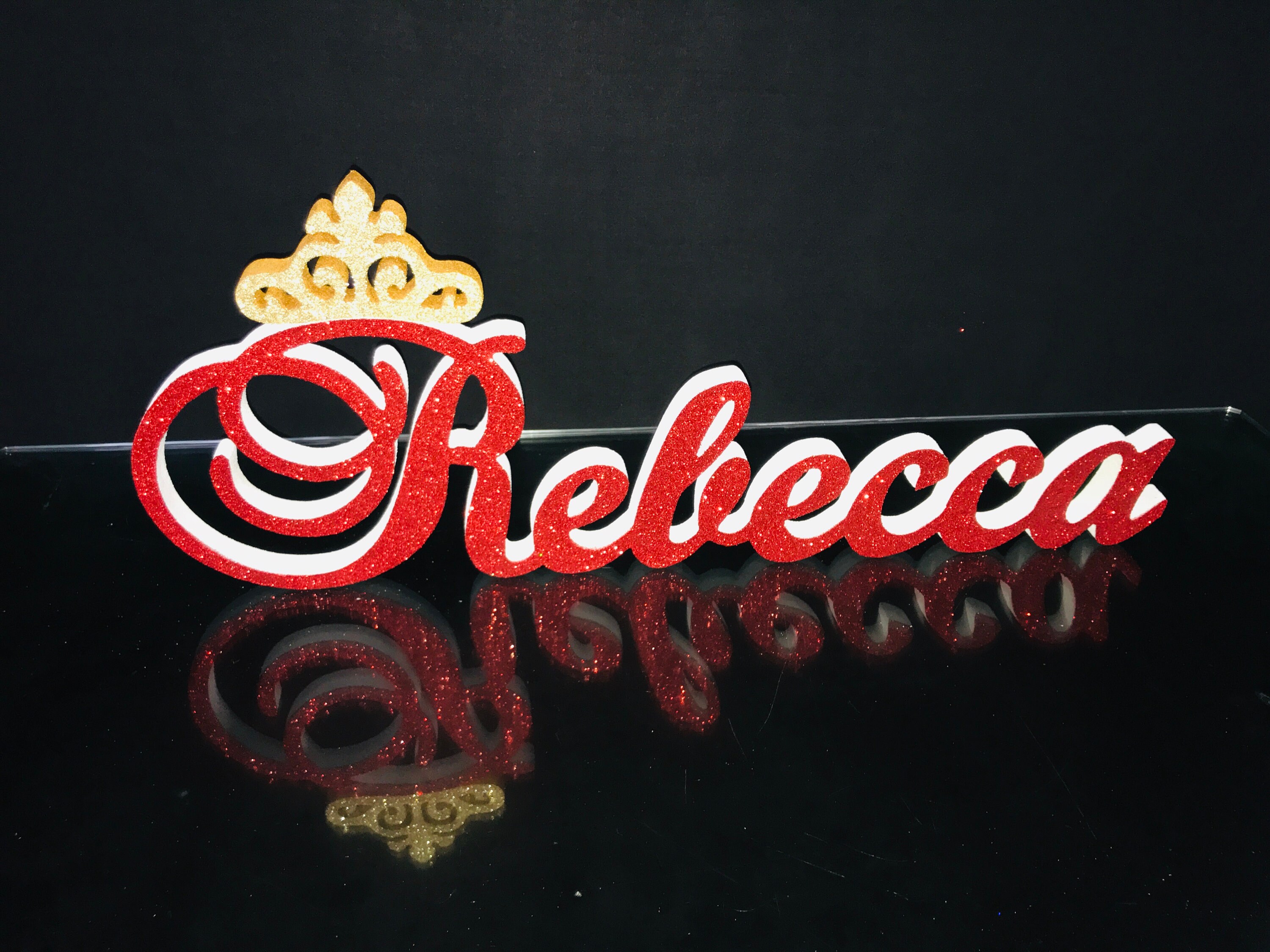 Custom Name 3D Rebecca foam Letters Name Age Block3d Name - Etsy UK
