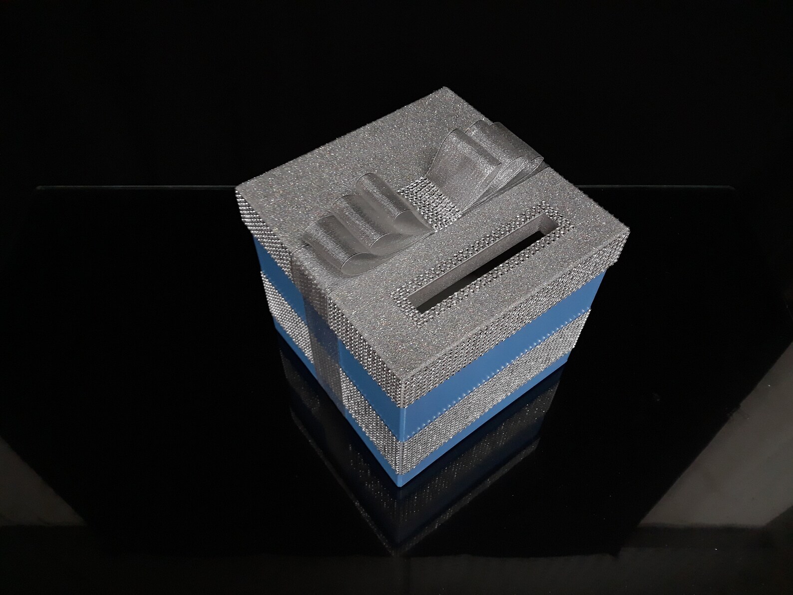 Light Blue Square Card Box for Sweet 16 Wedding - Etsy