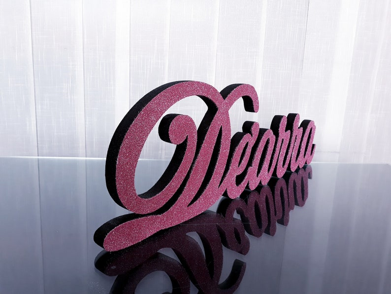 Custom Name 3D Glitterfoam Letters Name 3D Namefree | Etsy