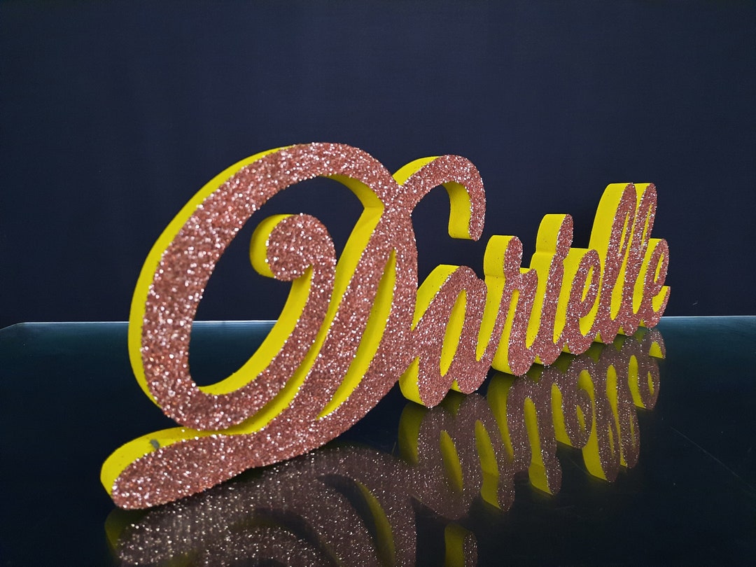 Custom Name 3D Glitter,foam Letters Name ,3D Name,free Standing ...