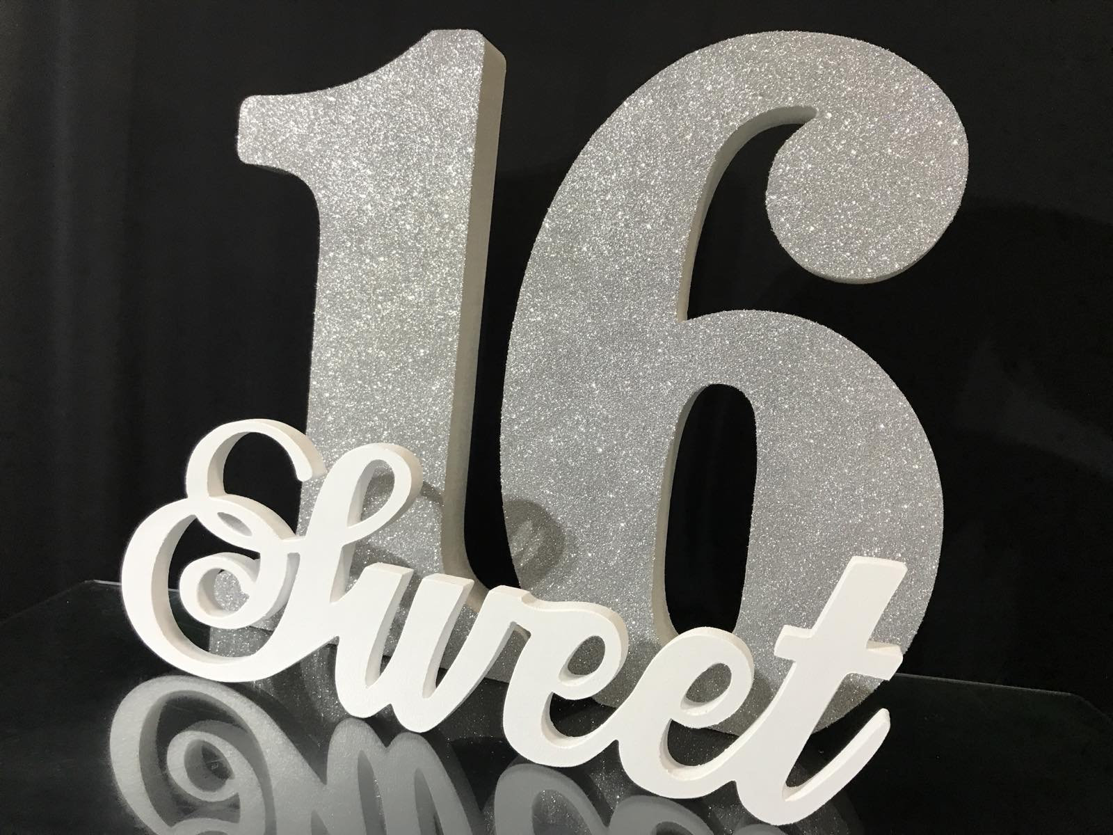Set 3D Numbers 16 Sweet From Styrofoam16 Birthday Partysign - Etsy