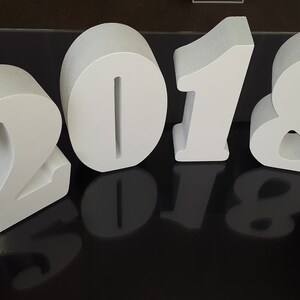 Styrofoam Letters 3D 8", Styrofoam Numbers 8 Inches,large Free Standing ...