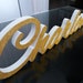 White Color Custom Name 3D Charlene Gold Glitterfoam Letters - Etsy