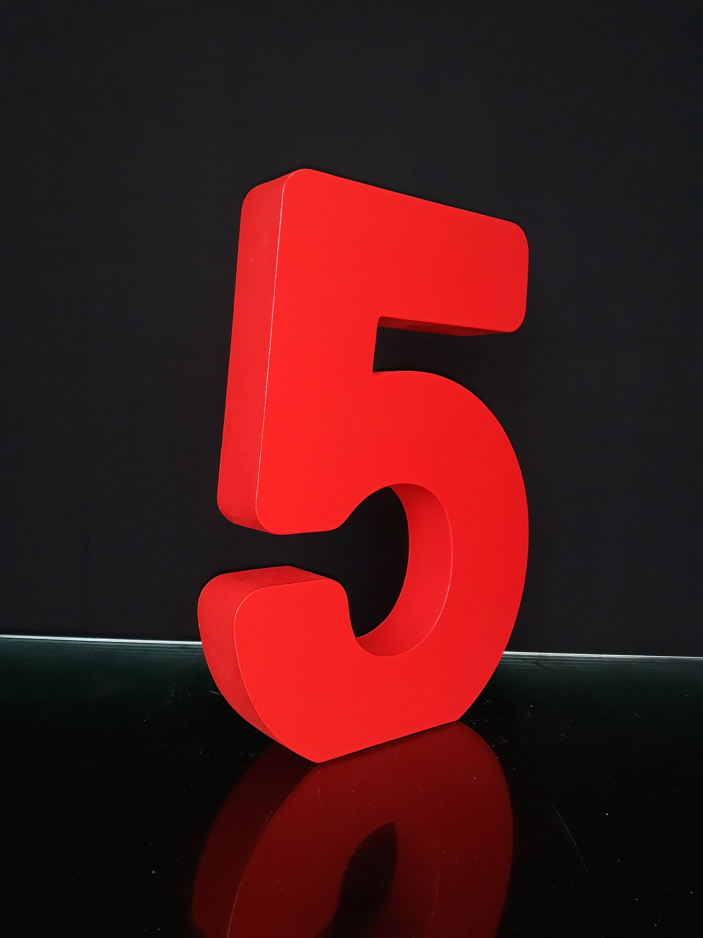 Red Styrofoam letters 3D 15Styrofoam numbers 15 | Etsy