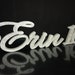 Custom Name Erin Silver Glitter Styrofoam 3d,silver Letters Name Age ...