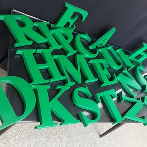 3D Styrofoam Letters 1" Thickness,grin Foam,shop Sign,custom Letters ...