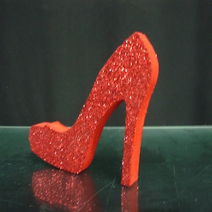 High Heel Shoe Centerpiece, Styrofoam Shoe, Red High Heel Centerpieces ...
