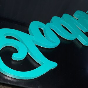 Turquoise Color Custom Name 3D Jody Gold Glitter,styrofoam Name,foam ...