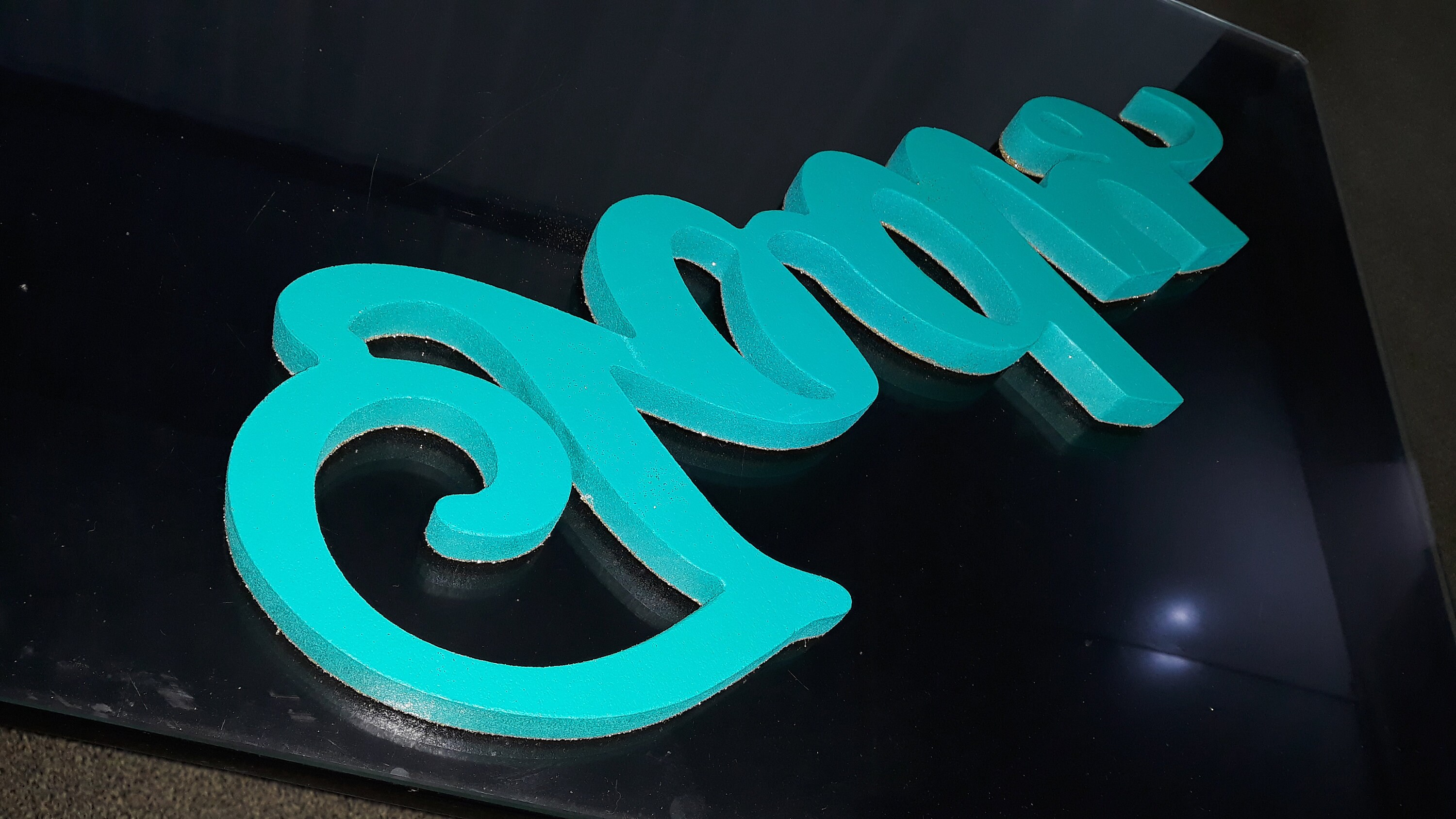 Turquoise Color Custom Name 3D Jody Gold Glitterstyrofoam - Etsy