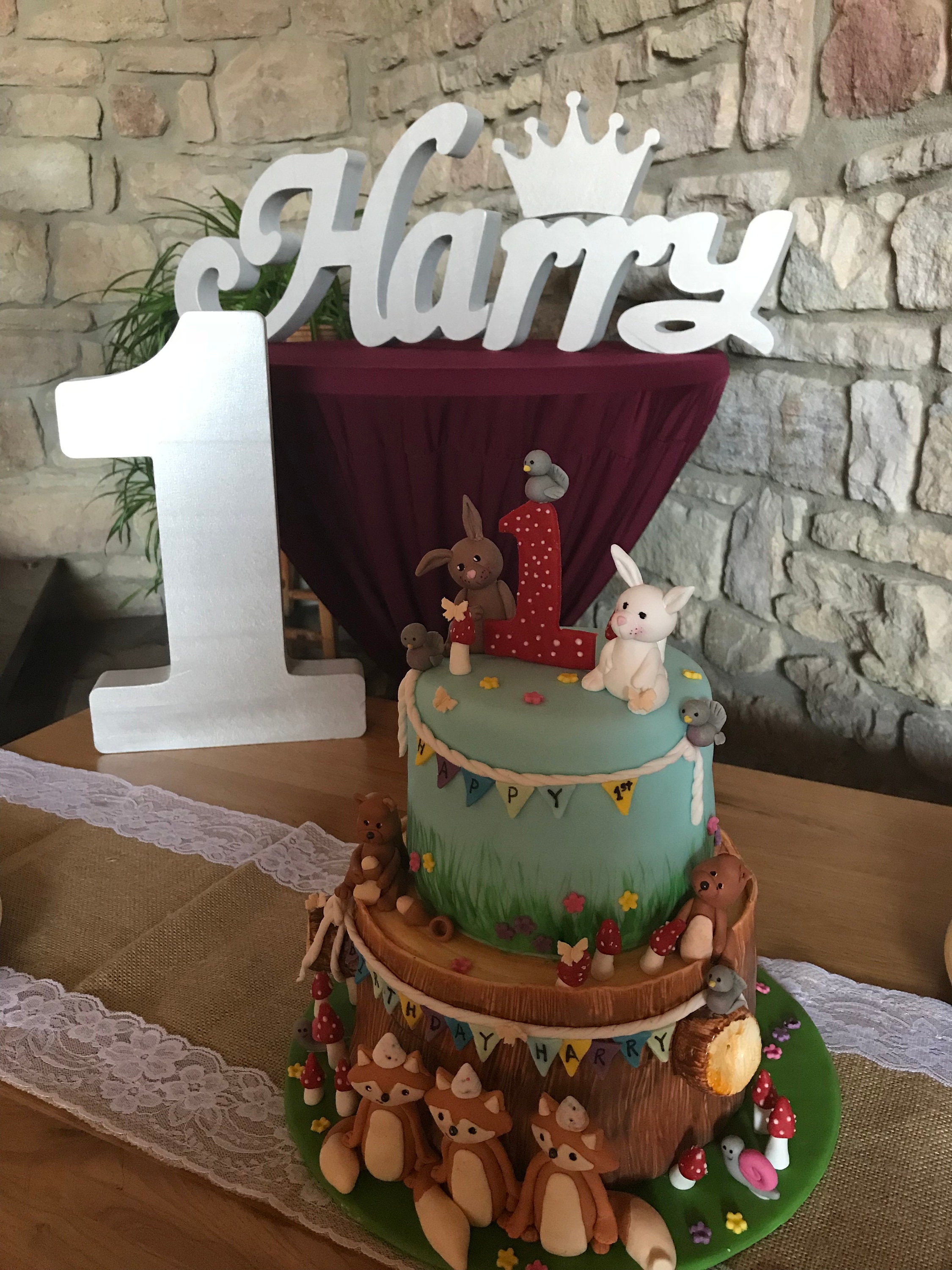 Big 3D Name One Number Crown From Styrofoam First | Etsy