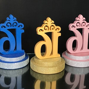 Centerpiece Number 16 on Stand Rose Gold,central Decor, Central Element ...