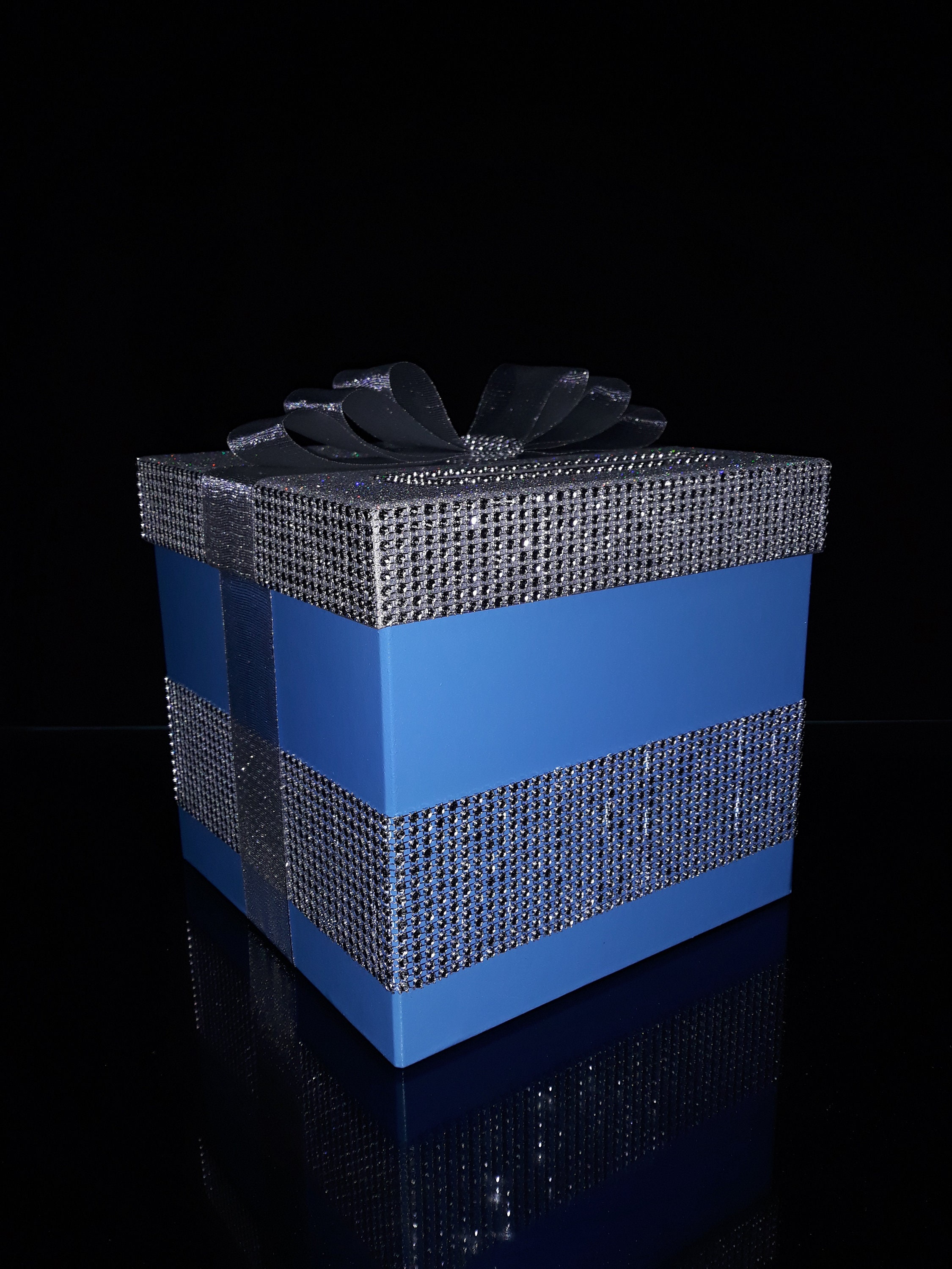 Light Blue Square Card Box for Sweet 16 Wedding | Etsy