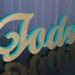 Turquoise Color Custom Name 3D Jody Gold Glitter,styrofoam Name,foam ...