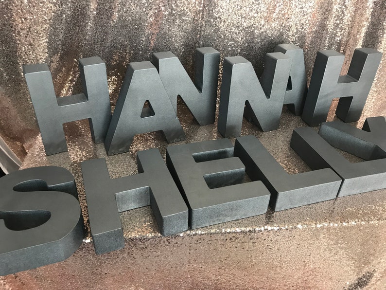 3D Styrofoam Black Lettershop Signfoam Numberspersonalized | Etsy