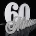 60 Sign,set Big 3D Name Two Number From Styrofoam,first Birthday,sign ...