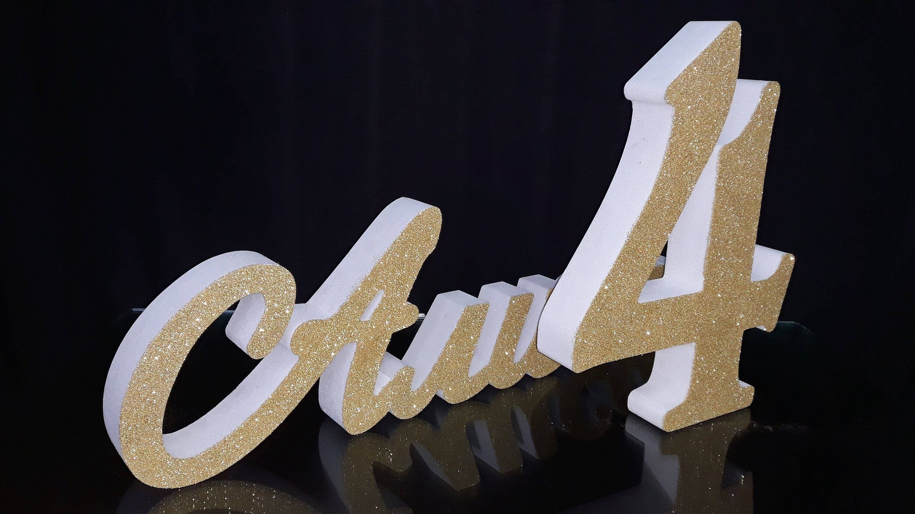 Set Big 3D Name and One Number From Styrofoamfirst - Etsy