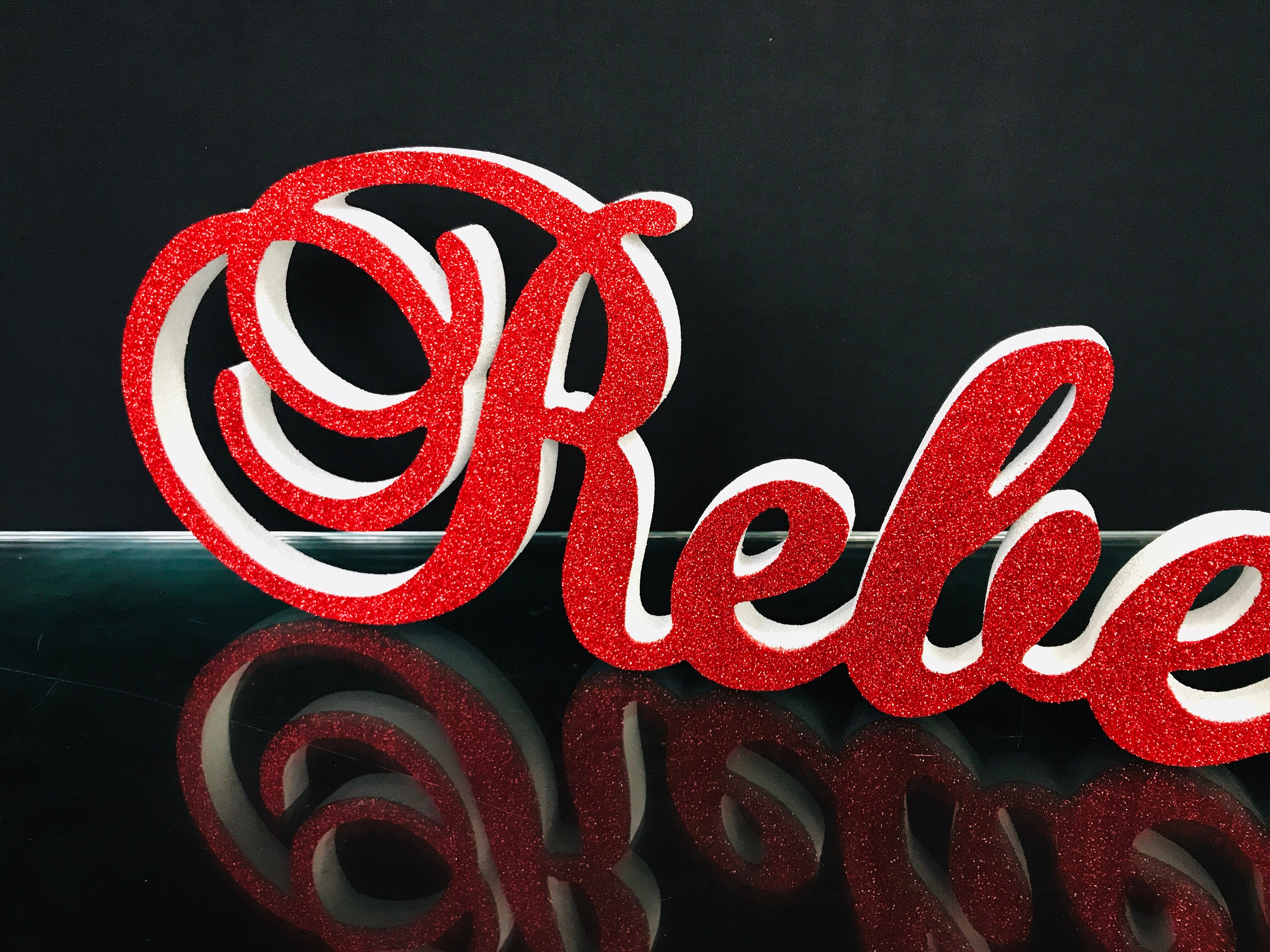 Custom Name 3D Rebecca foam Letters Name Age Block3d Name - Etsy UK