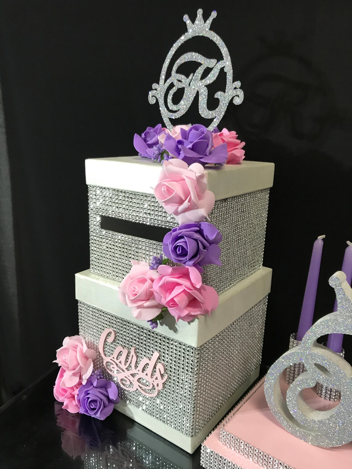 Cardbox Sweet 16 Birthday Cardbox Lavender Cardslavender - Etsy