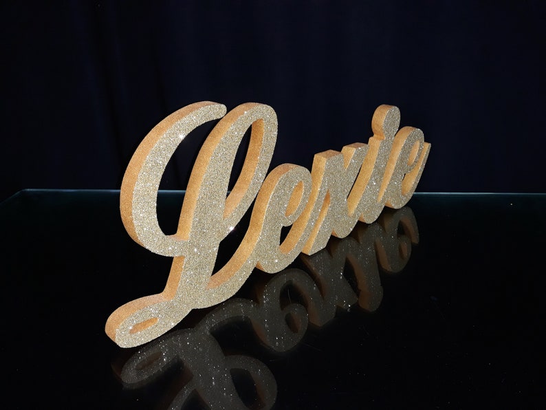 Gold Glitter Custom Name 3D Foamgold Letters Name - Etsy