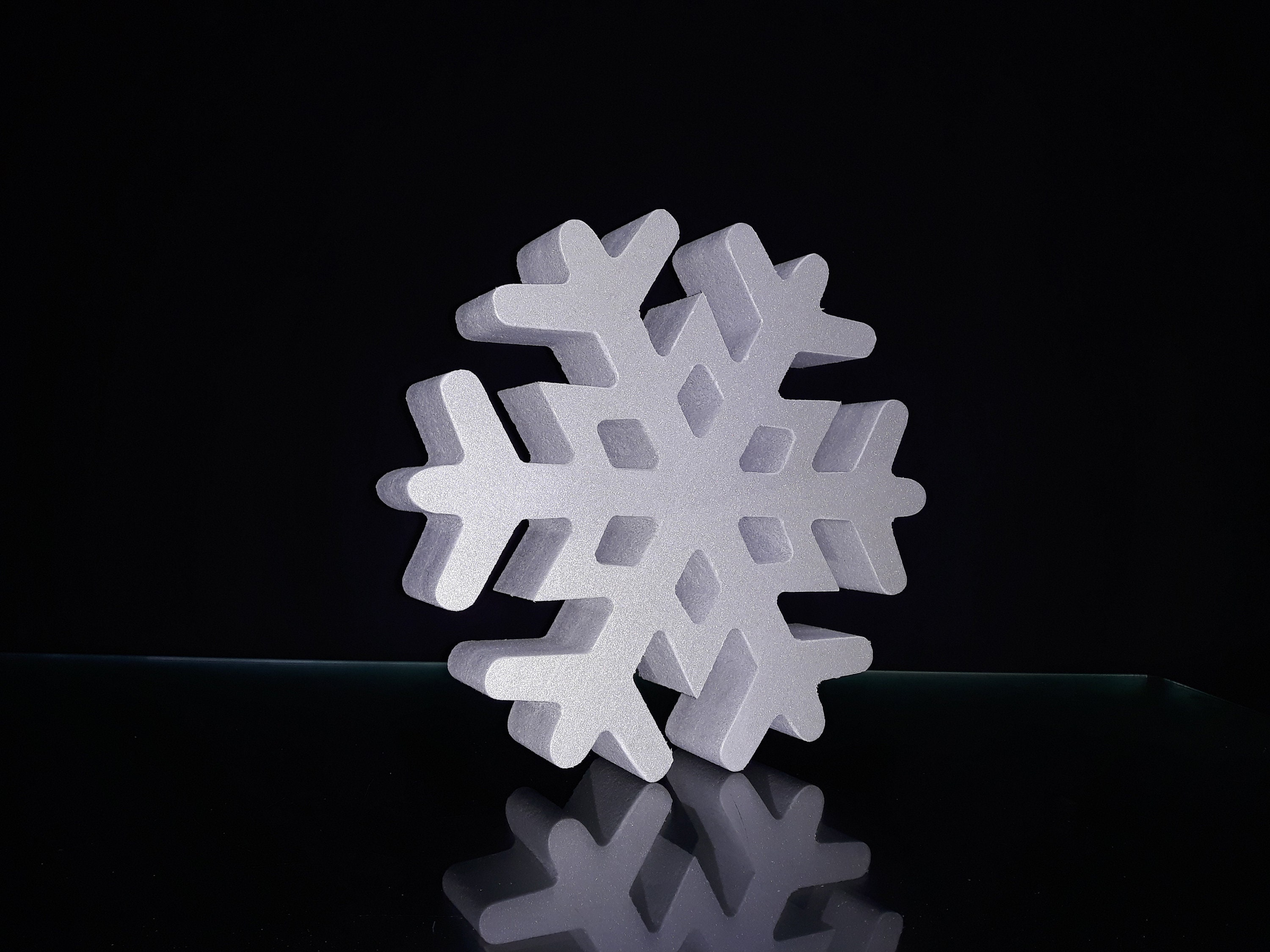 Snowflake styrofoam 10 inchesDecorative Snowflake Christmas | Etsy