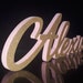 Pink Color Custom Name 3D Alexis Gold Glitterfoam Letters - Etsy
