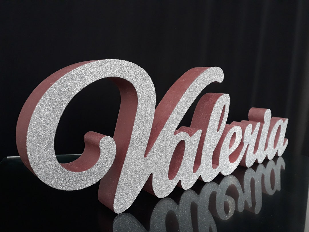 Big Rose Gold 3D Sign 12" Styrofoam Custom Name, Letters Name Age Block ...