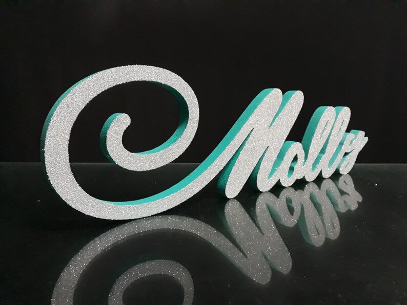 Name Baby Styrofoam Custom3d Name Glitterfoam Letters Name | Etsy