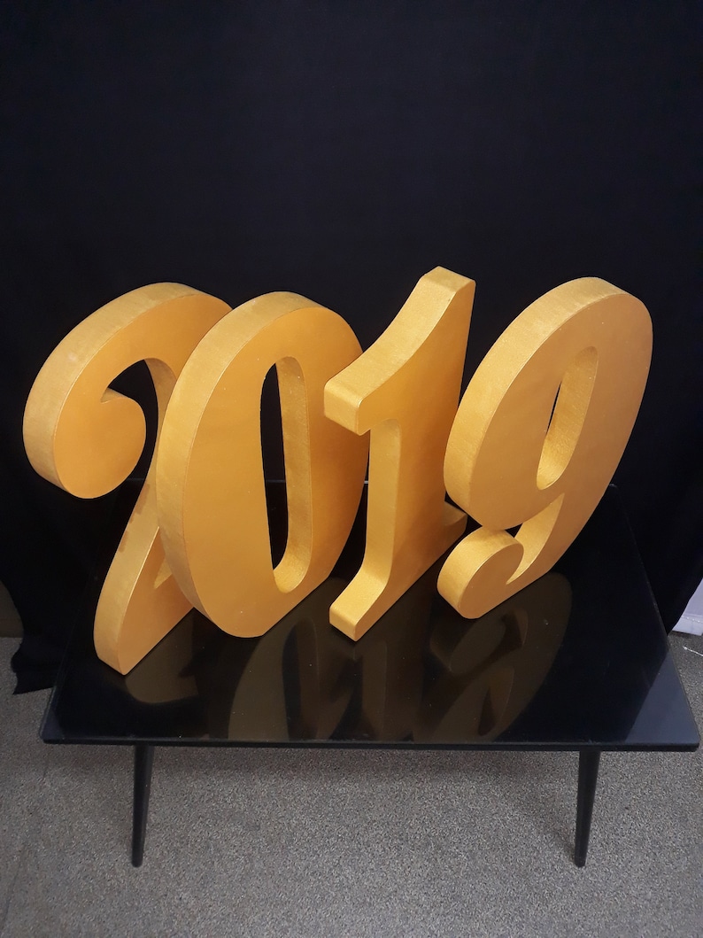 Styrofoam letters 3D 20foam gold numbers 20 | Etsy