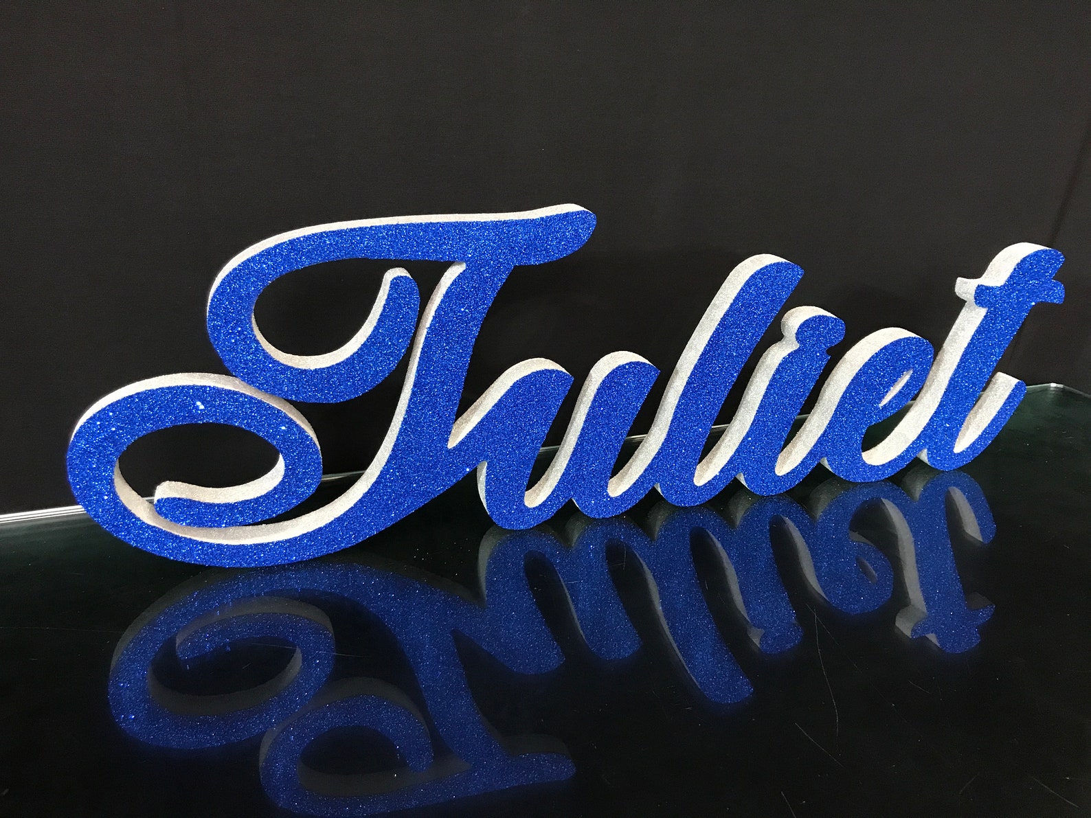 Custom name 3D Juliet foam letters name age block3D name | Etsy