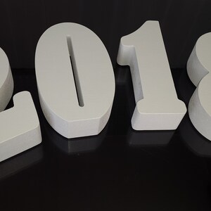 Styrofoam Letters 3D 8", Styrofoam Numbers 8 Inches,large Free Standing ...