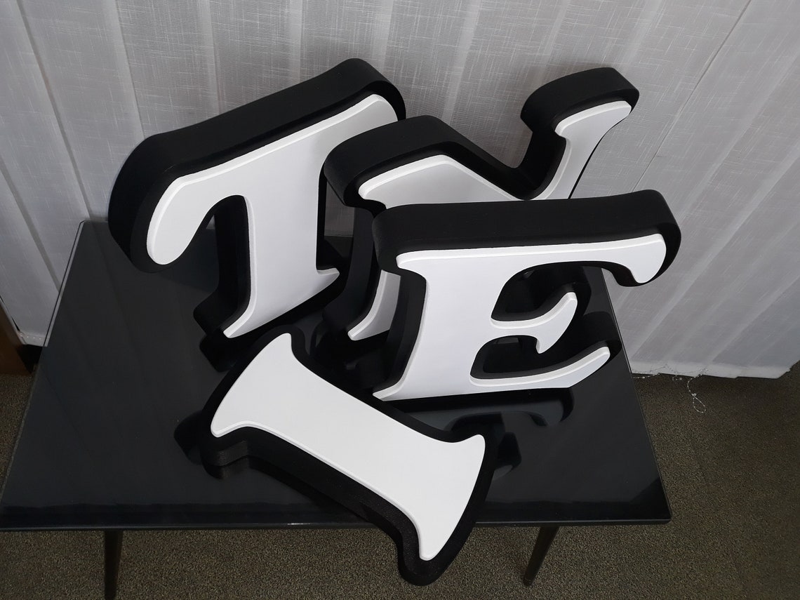 Singboard Styrofoam Signfoam Logostyrofoam Letters 3D - Etsy