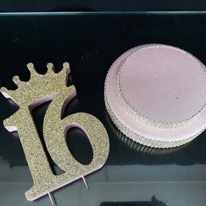 Centerpiece Number 16 on Stand Hot Pink,central Decor,central Element ...