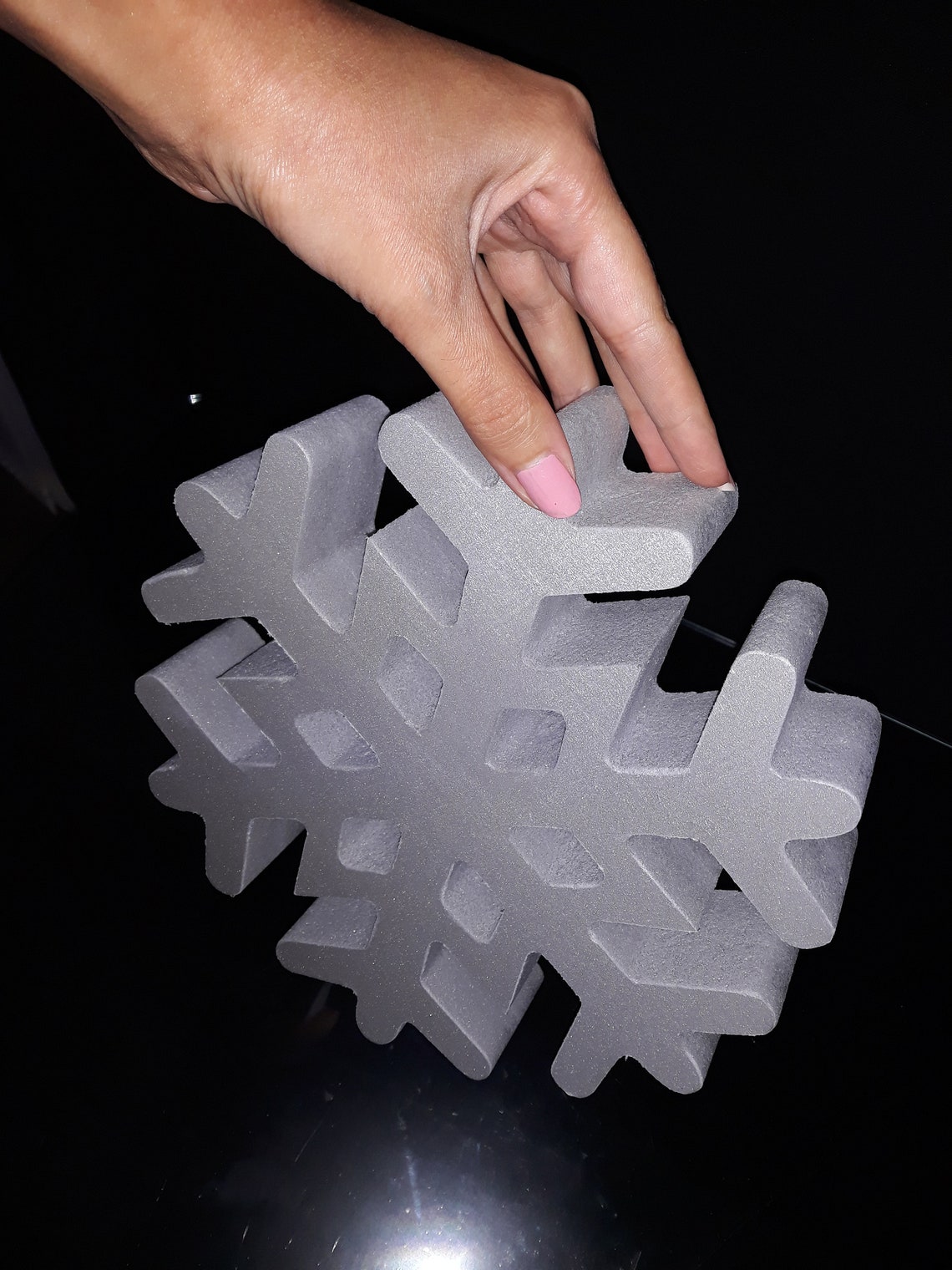 Snowflake Styrofoam 10 Inchesdecorative Snowflake Christmas | Etsy