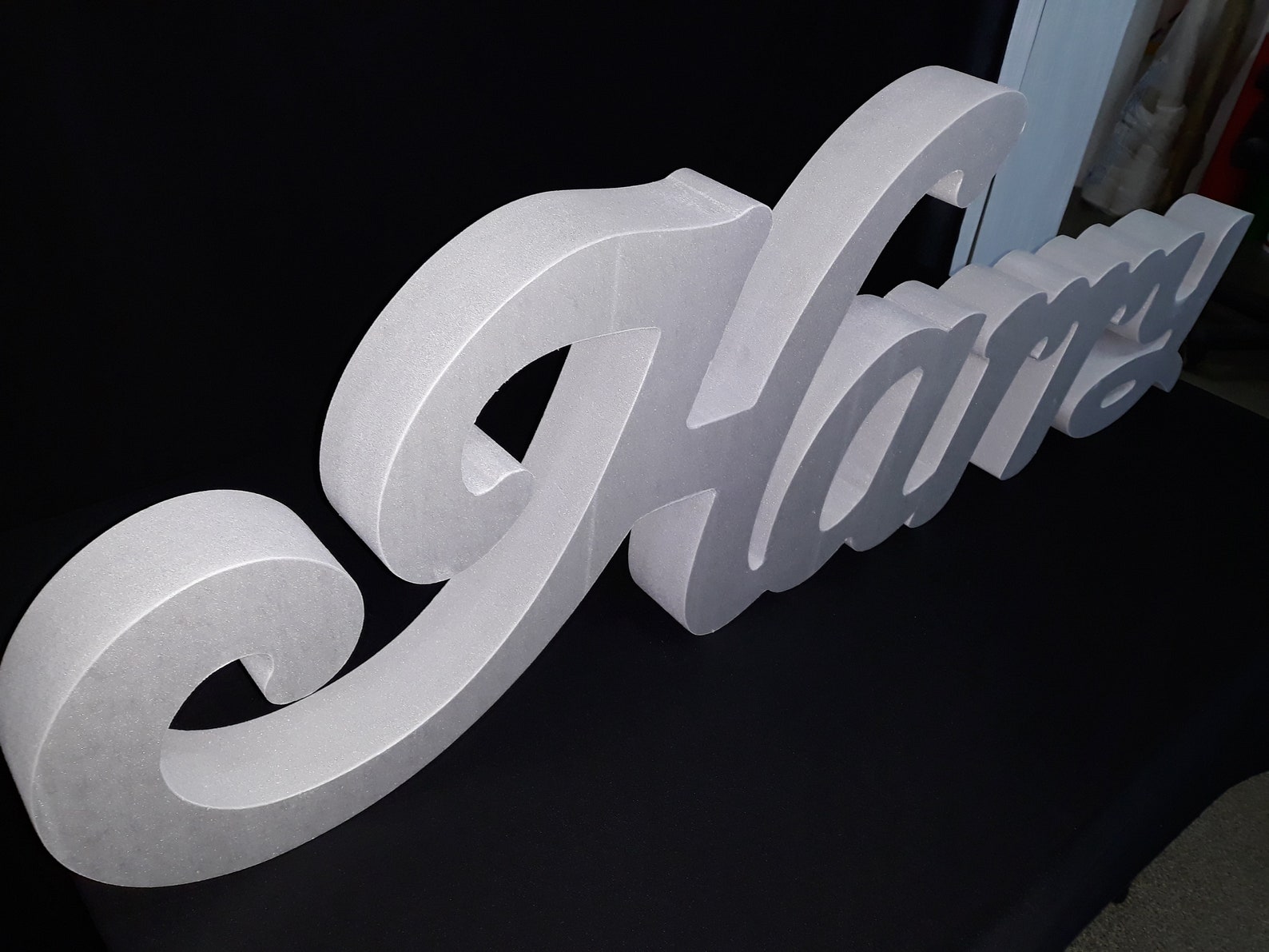 Big 3D Name One Number Crown From Styrofoam First | Etsy