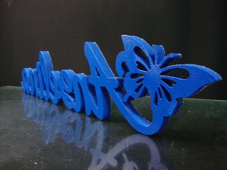 Butterfly Custom Name 3D Butterfly Glitter Name Foam Letters - Etsy