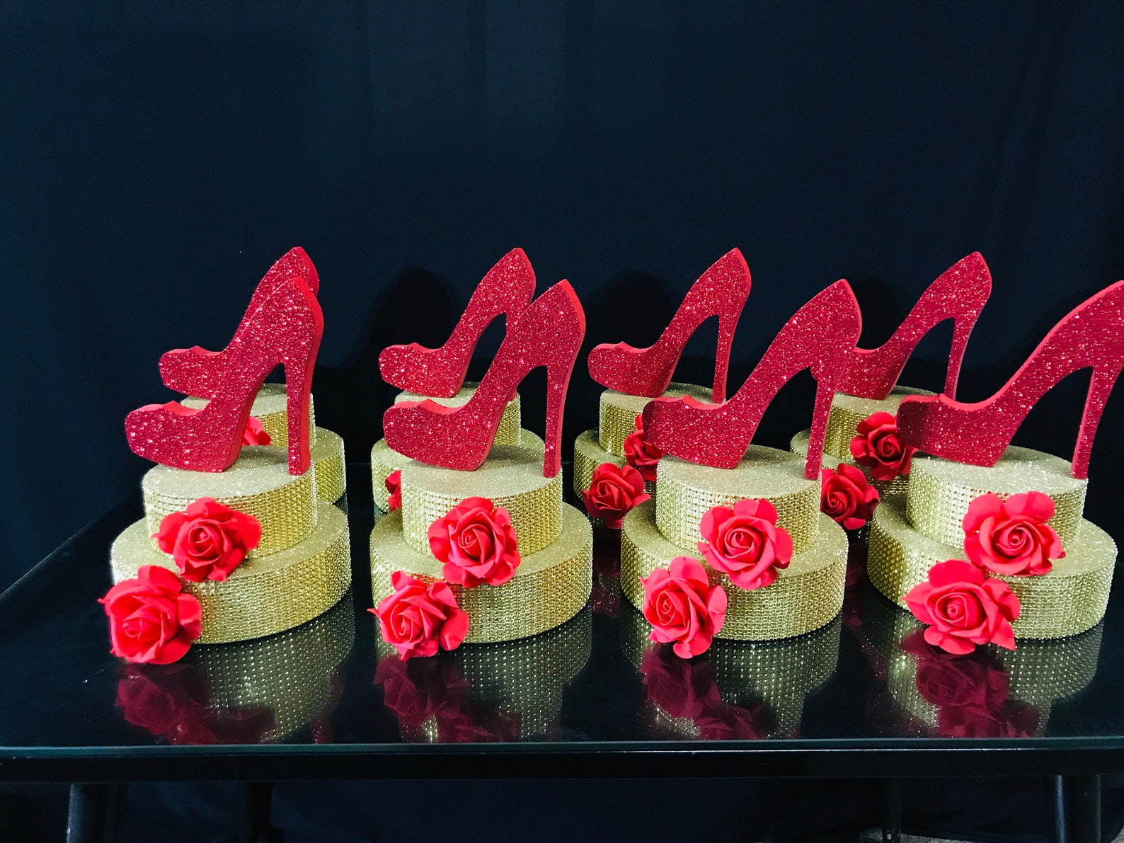 Centerpiece Shoe on Standcentral Decor Shoe Redcentral - Etsy