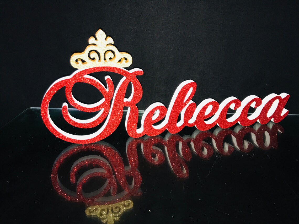 Custom Name 3D Rebecca foam Letters Name Age Block3d Name - Etsy UK