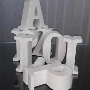 3D Styrofoam Letters,shop Sign,foam Numbers,foam Personalized Name ...