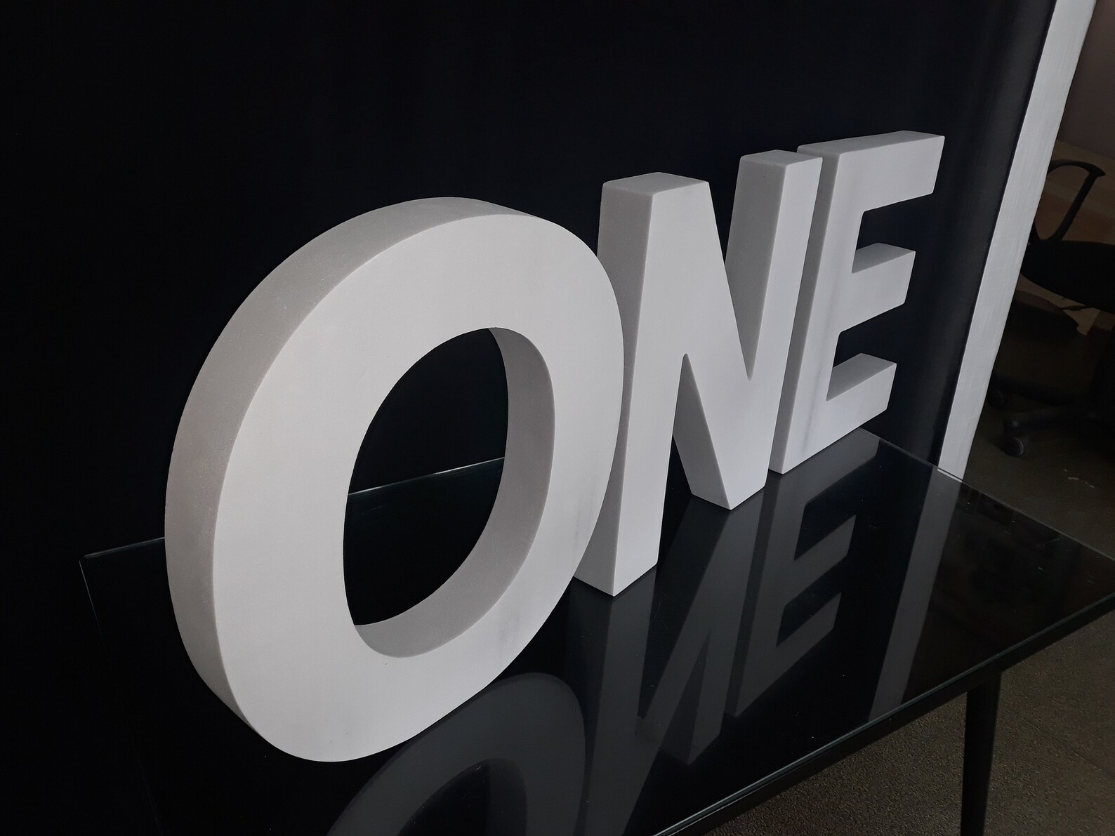 3D Letters From the Foam ONE Decor Letters the First - Etsy