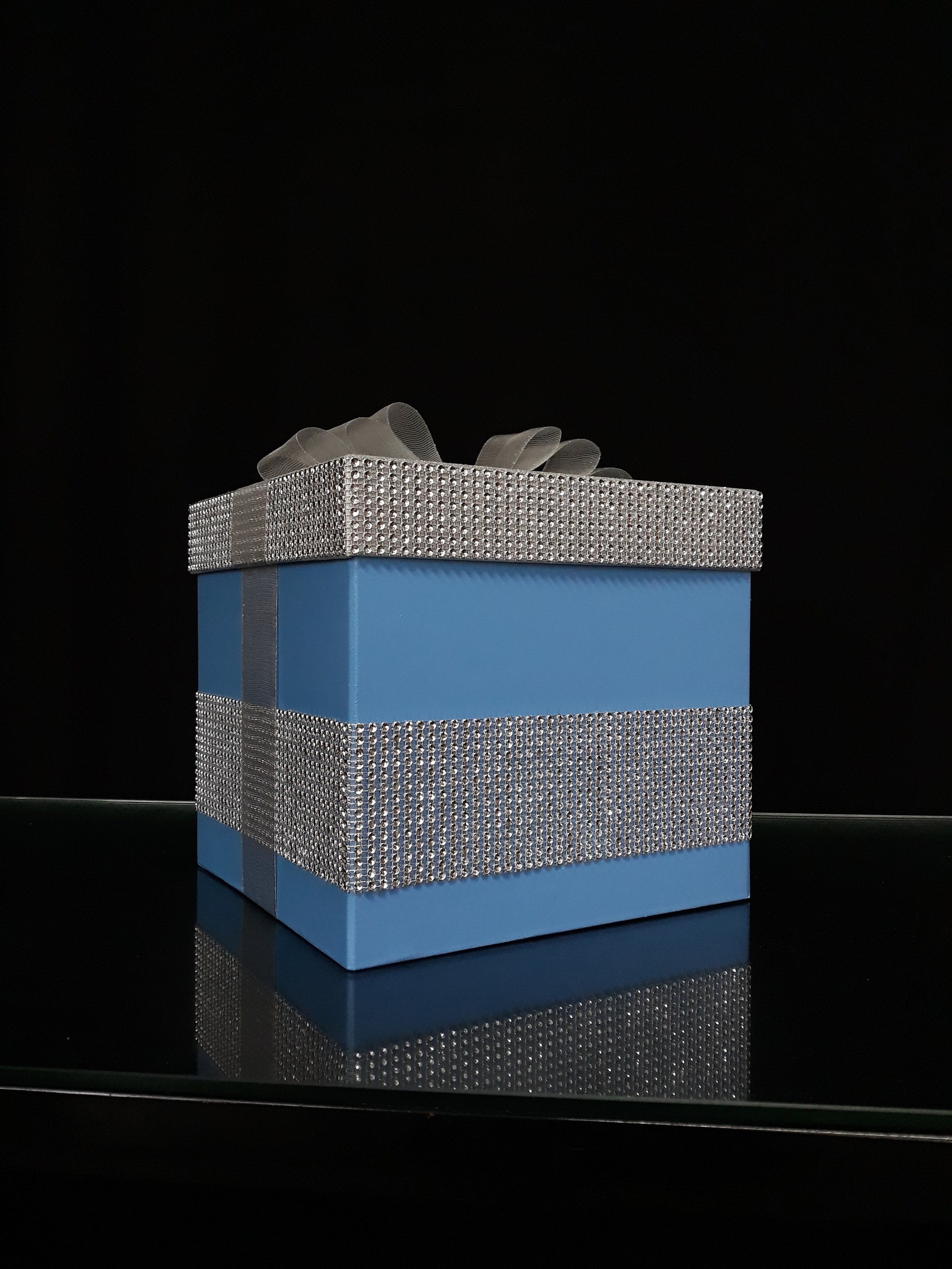 Light Blue Square Card Box for Sweet 16 Wedding - Etsy
