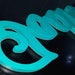 Turquoise Color Custom Name 3D Jody Gold Glitter,styrofoam Name,foam ...
