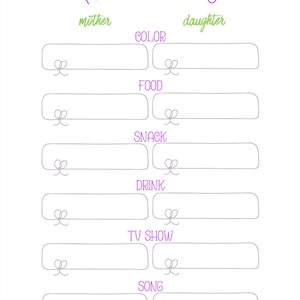 Printable Mother Daughter Journal • Mommy and Me Diary • Guided Journal ...