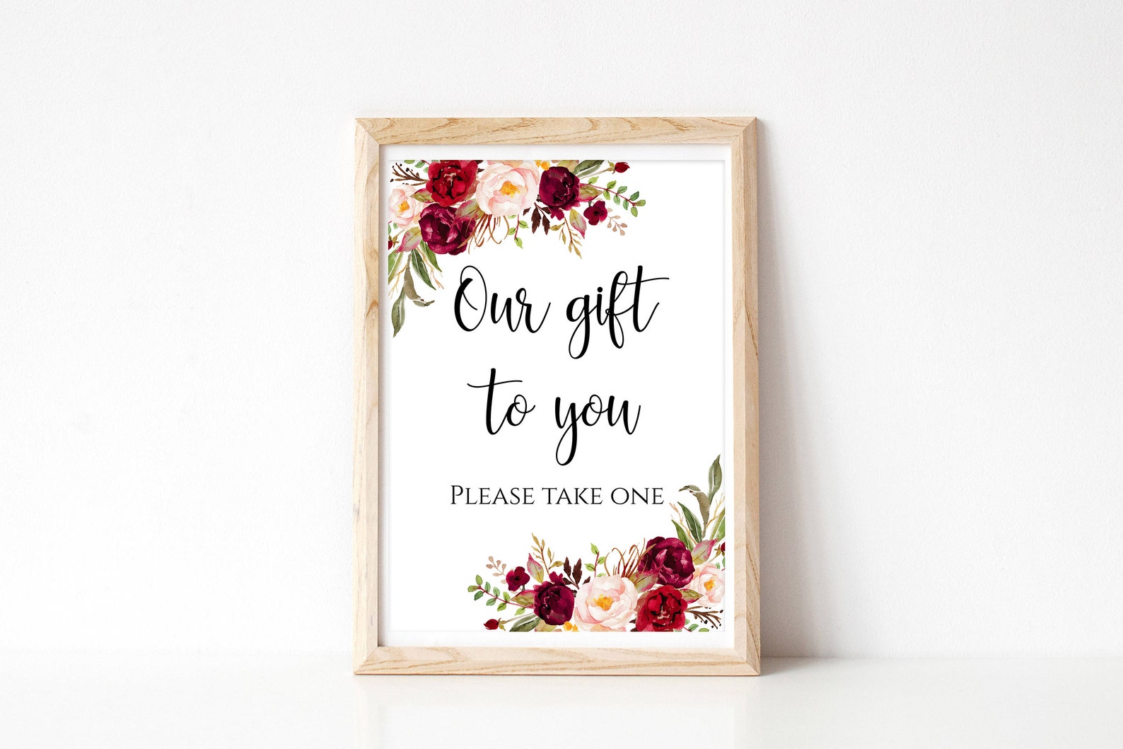 Our Gift to You Sign Printable Guest Gifts for Wedding | Etsy