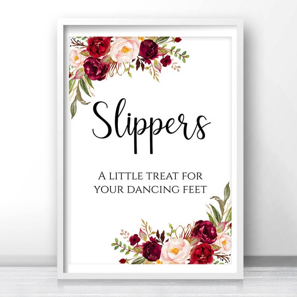 Wedding Slipper Signs - Etsy
