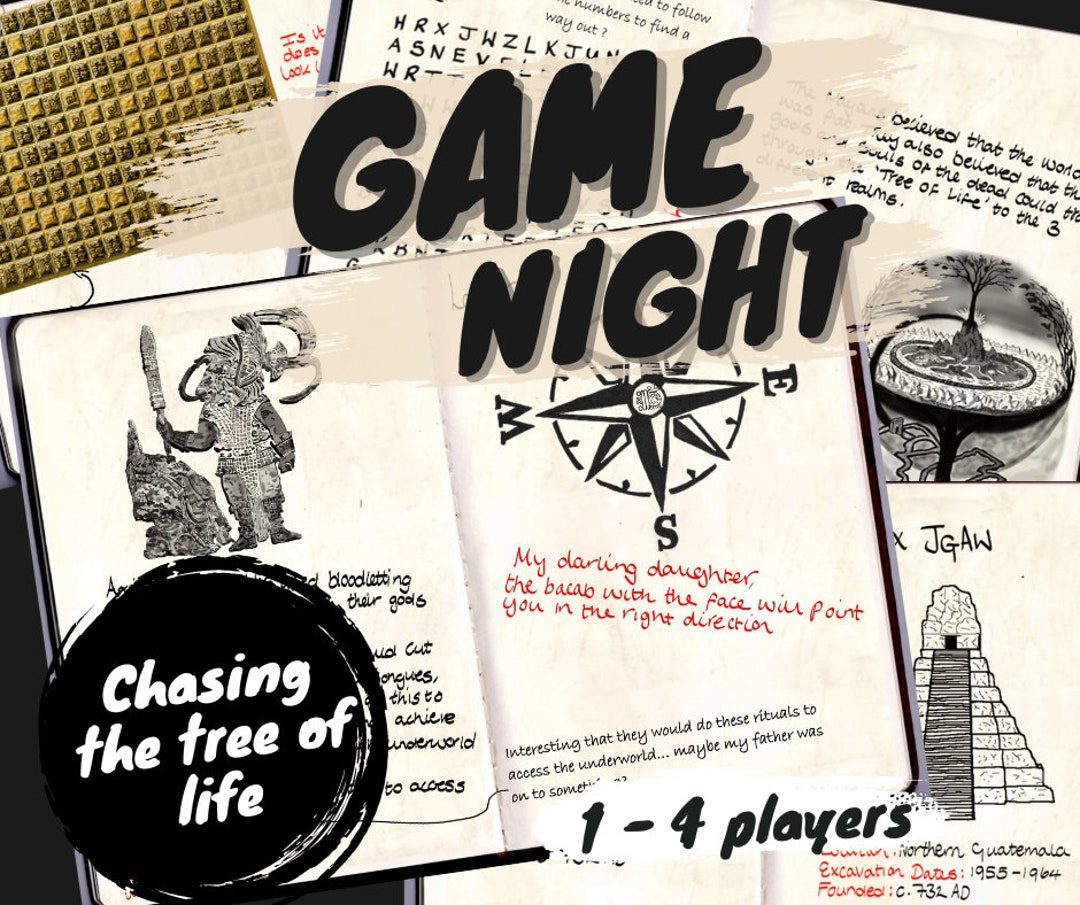 Chasing the Tree of Life| Printable Mayan Escape Room Game for Game ...