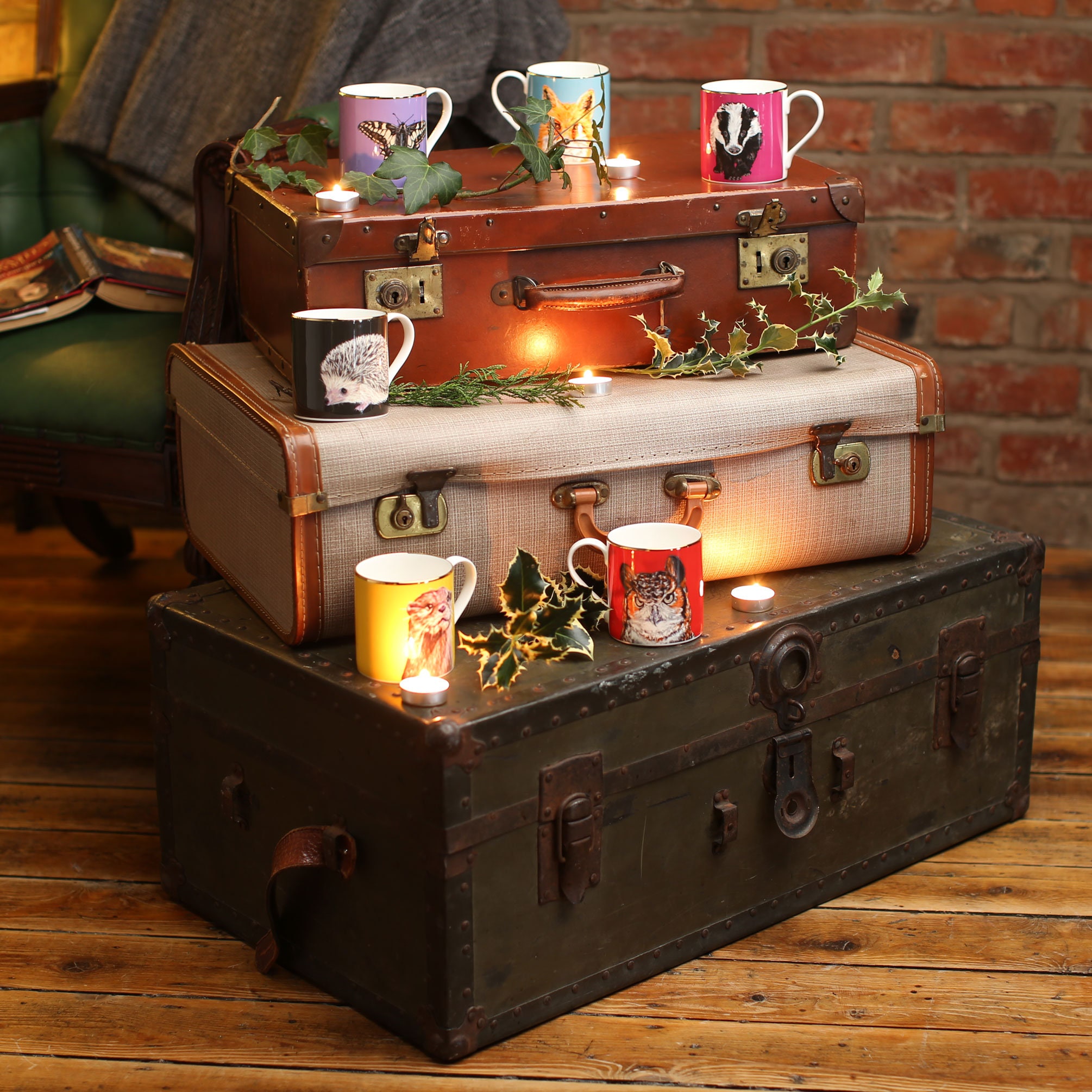 Badger British Bone China Mug Cute Animal Present for Wife/husband ...