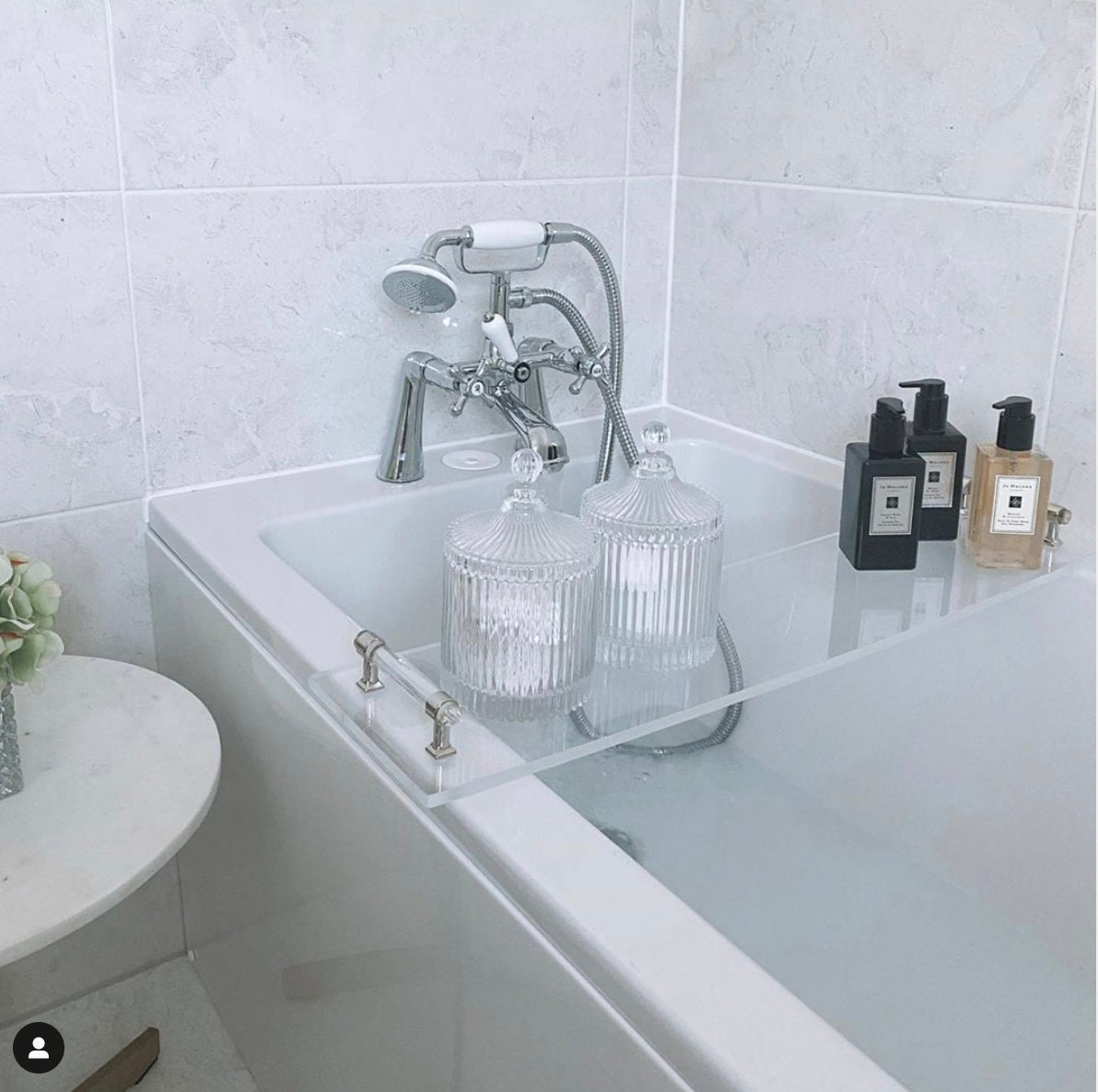 Luxury Plexiglas Transparent Bath Rack Lucite Bath Tray Bath | Etsy UK