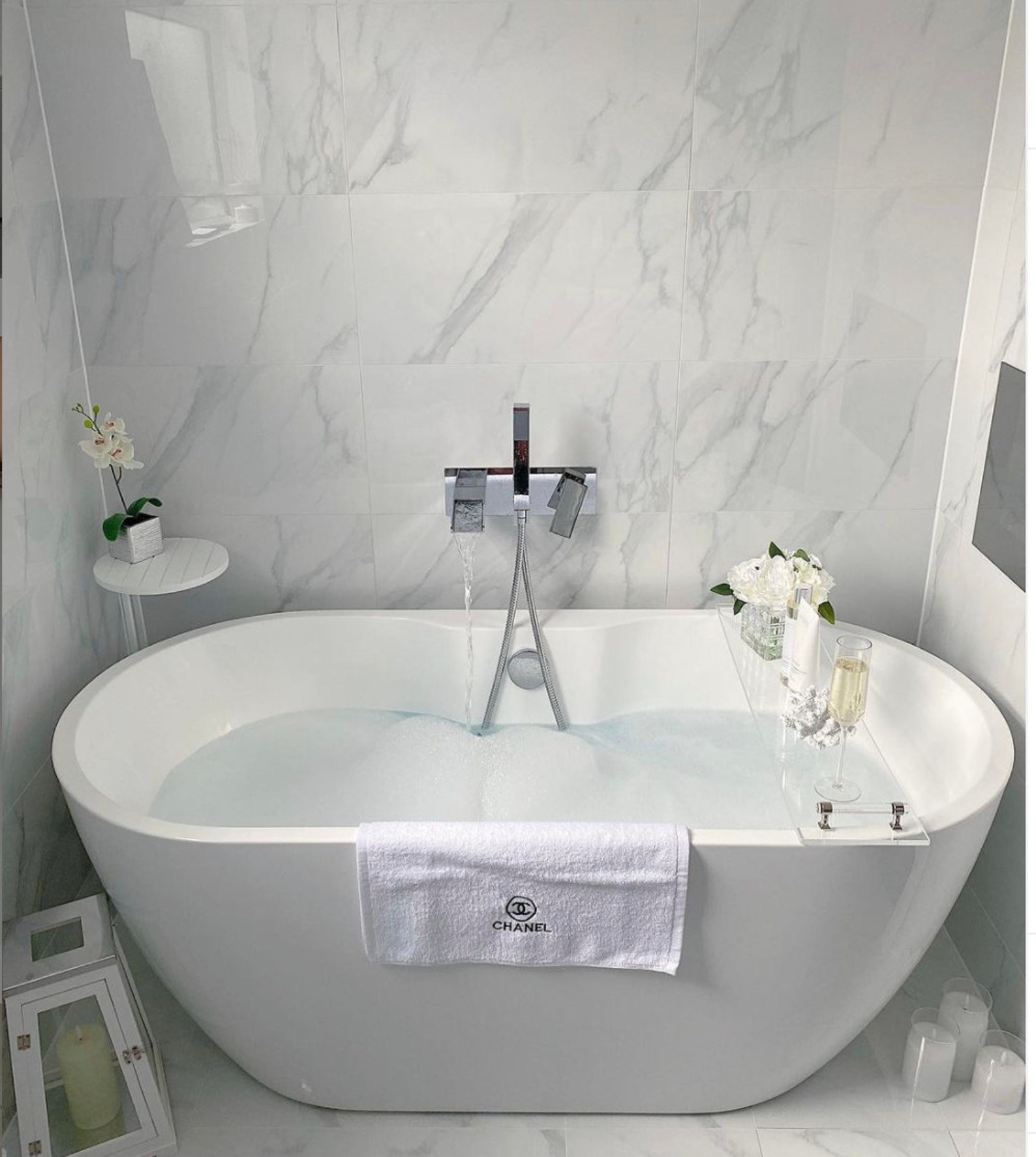 Luxury Plexiglas Transparent Bath Rack Lucite Bath Tray Bath | Etsy UK